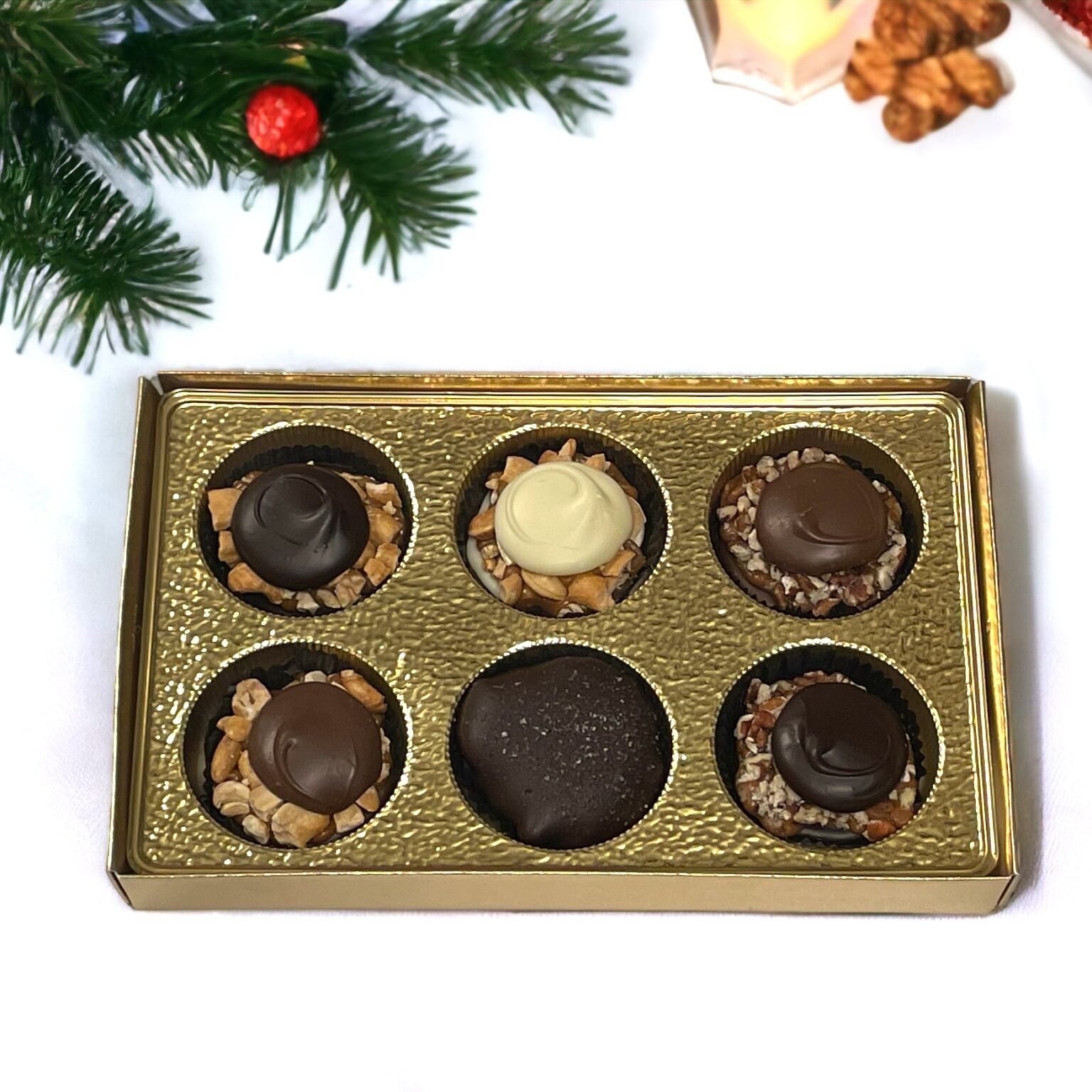Assorted Caramel & Nut Patties - The Chocolate Truffe